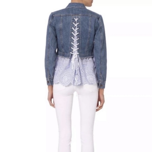 Sea New York | Jackets & Coats | Sea New York Denim Eyelet Trim Jacket ...